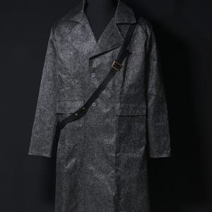 Bloodborne Hunter Cosplay Wool Coat, Grey Long Coat, Videogame Trench ...