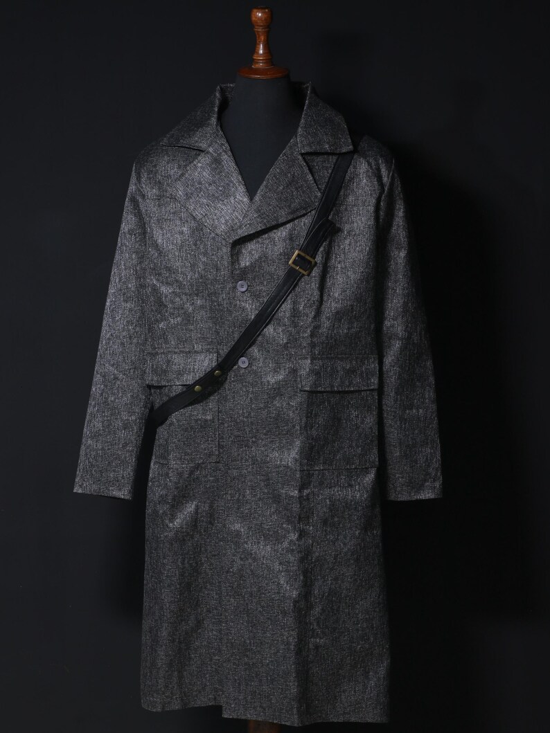Bloodborne Hunter Cosplay Wool Coat, Grey Long Coat, Videogame Trench ...