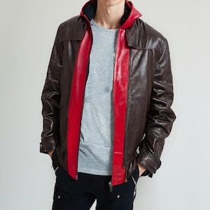 Jason Todd Jacket, Red Hood Leather Jacket, Titans Cosplay Costume - Etsy
