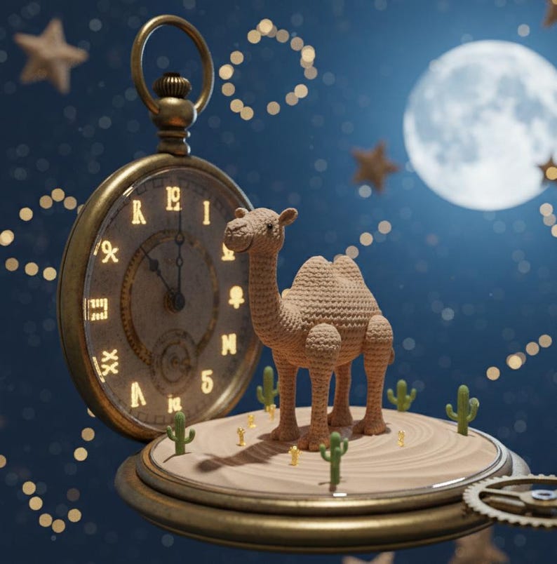 Crochet Camel Pattern PDF, Amigurumi Camel Digital Download, Crochet ...