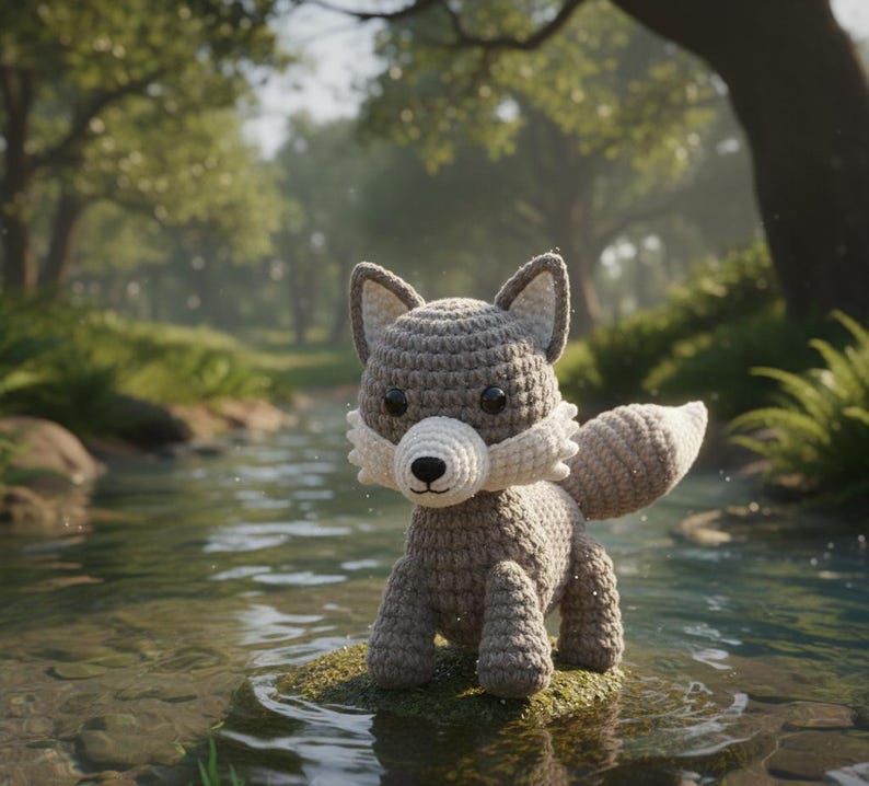 Amigurumi Crochet Wolf Pattern, DIY Woodland Animal Plush (PDF Download ...