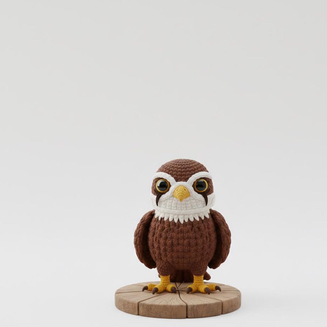 Peregrine Falcon Crochet Pattern, Realistic Amigurumi Bird (PDF ...
