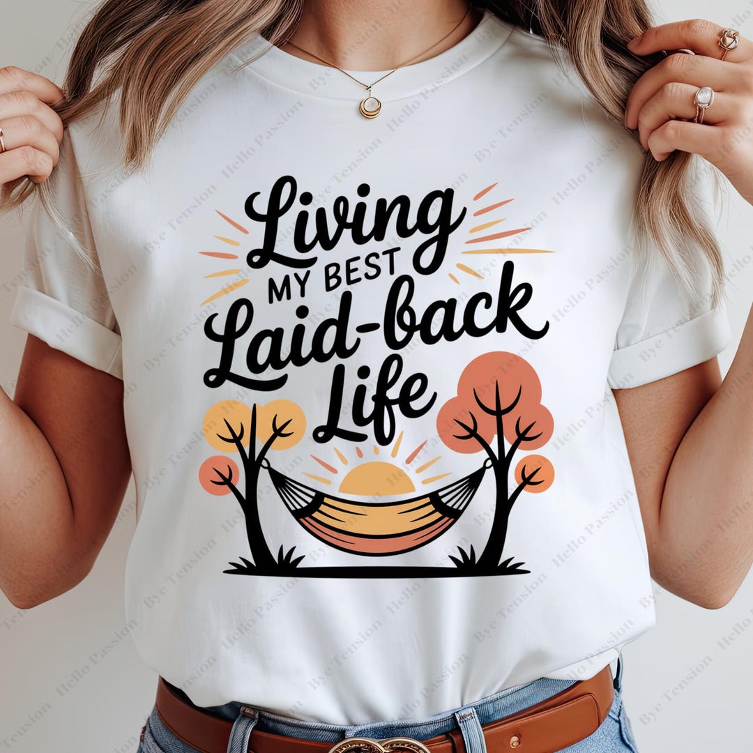 Relaxed Retirement PNG, Laid-back Life Boho Clipart, Digital ...