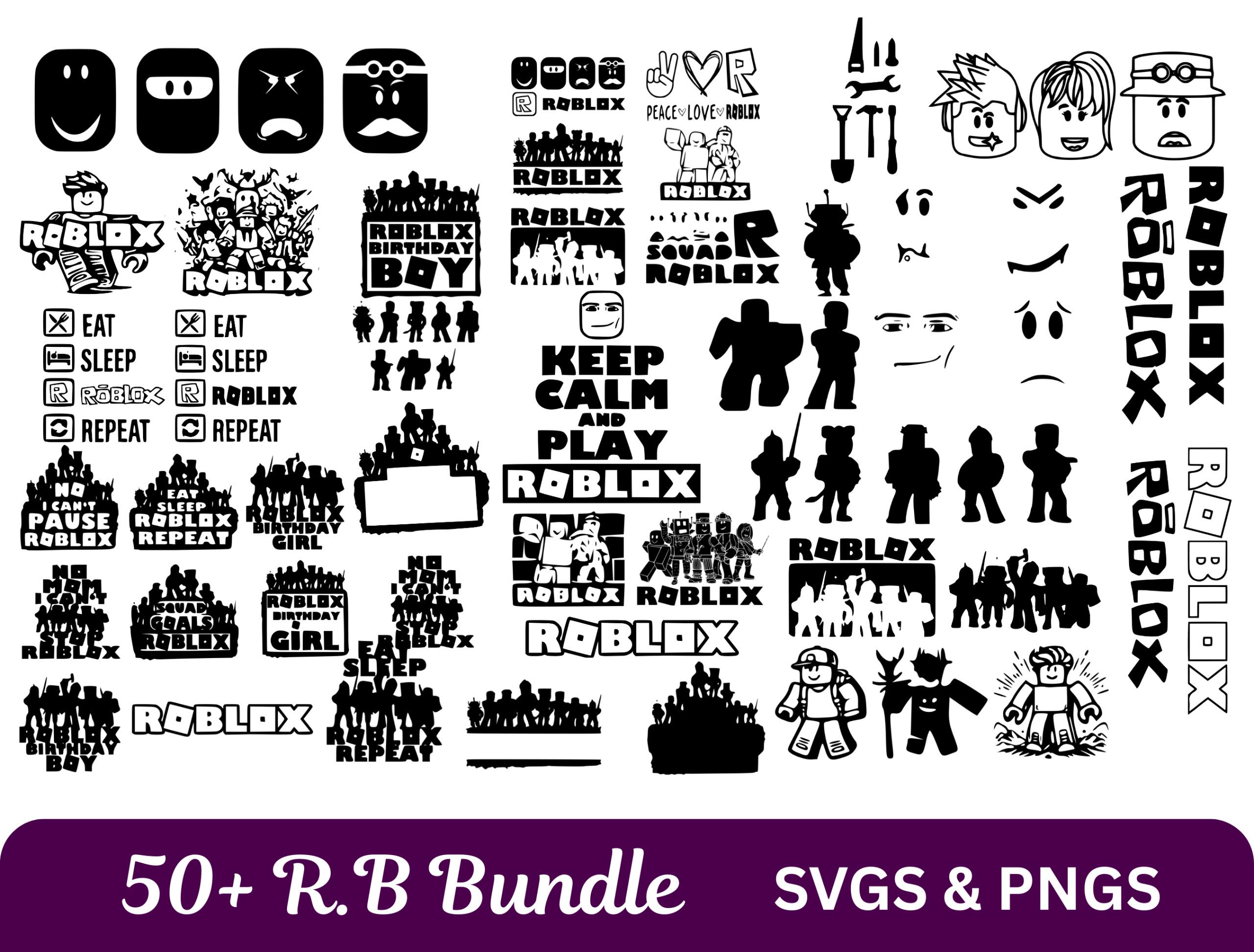 Roblox SVG and PNG Bundle, Roblox SVG Files for Cricut - Etsy Canada