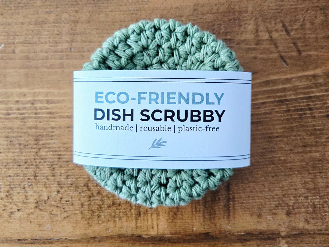 Printable Labels for Eco-friendly Handmade Dish Scrubbies | Instant ...