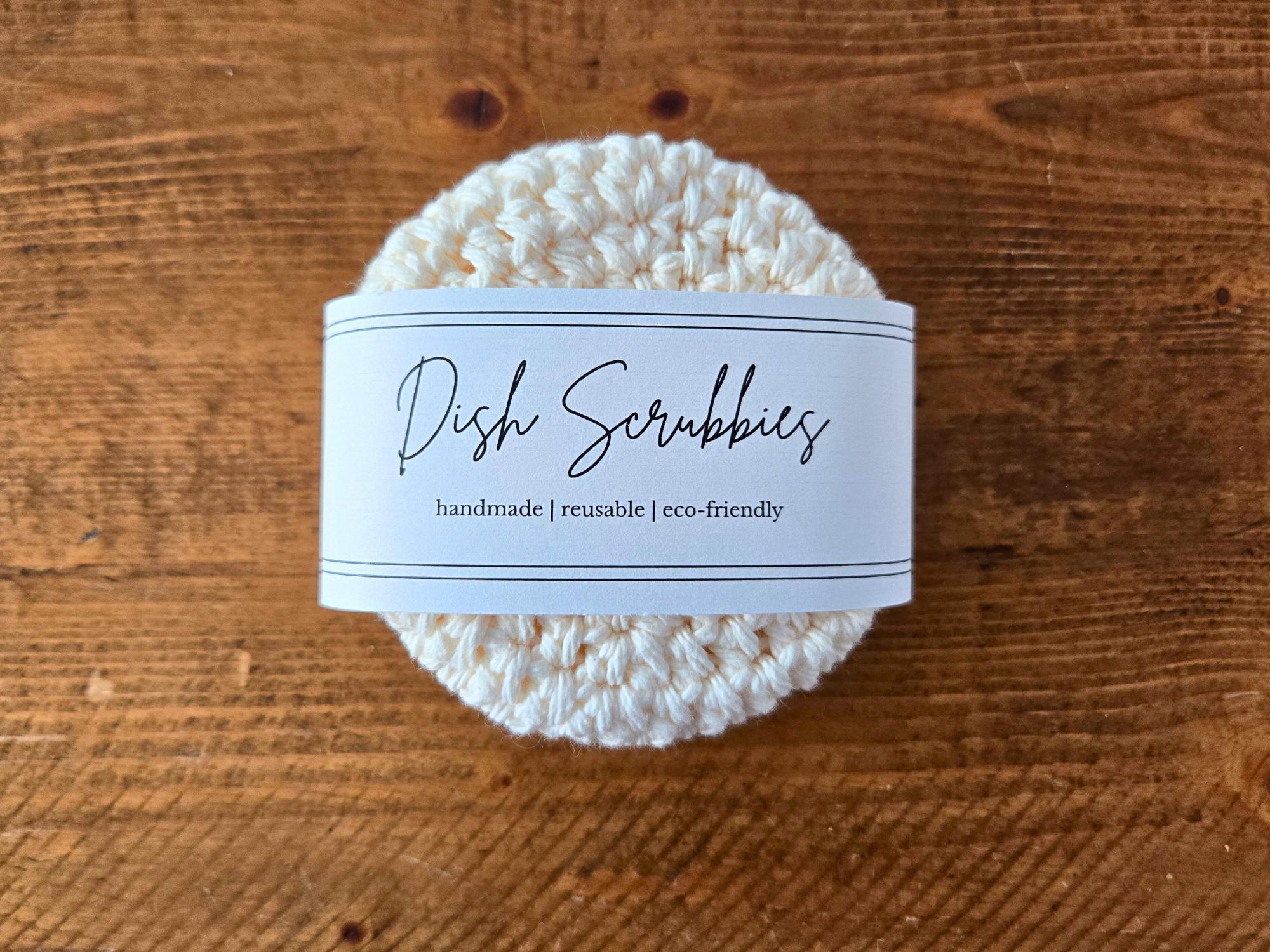 Printable Dish Scrubby Labels | Crochet Packaging Wraps (PDF Download ...