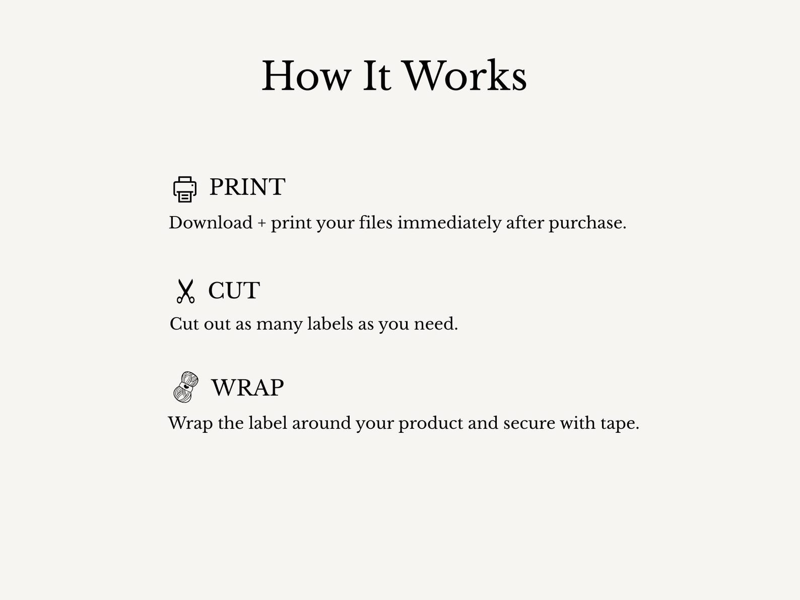 Printable Dish Scrubby Labels | Crochet Packaging Wraps (PDF Download ...