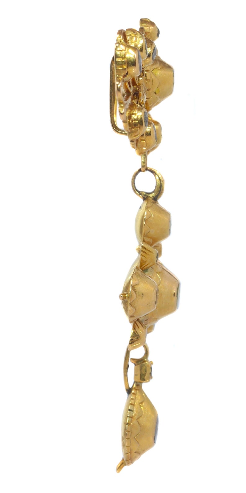 Antique Georgian 18K Gold Diamond Cross Pendant | Etsy