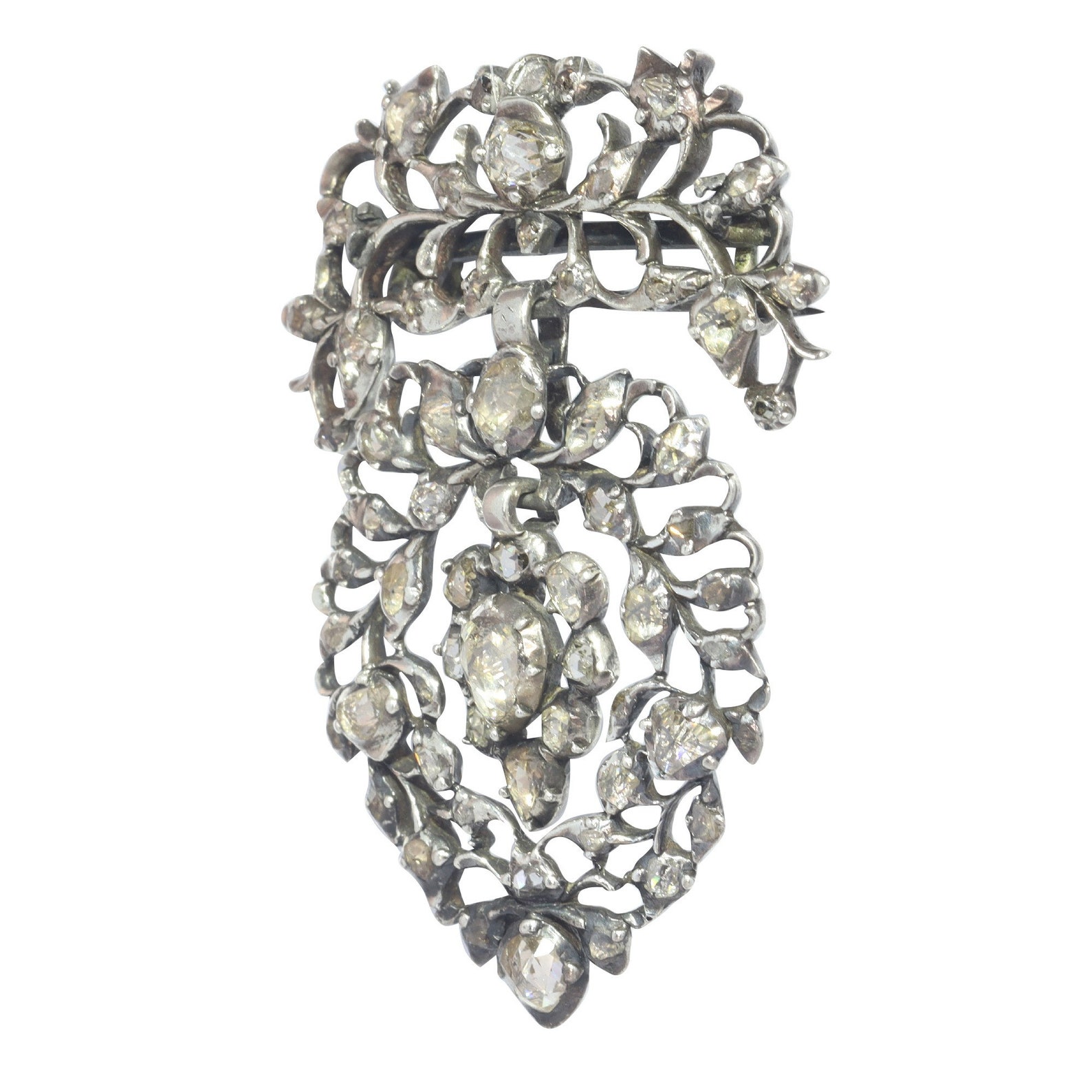 Antique 18th Century Diamond Set Flemish Heart Brooch - Etsy