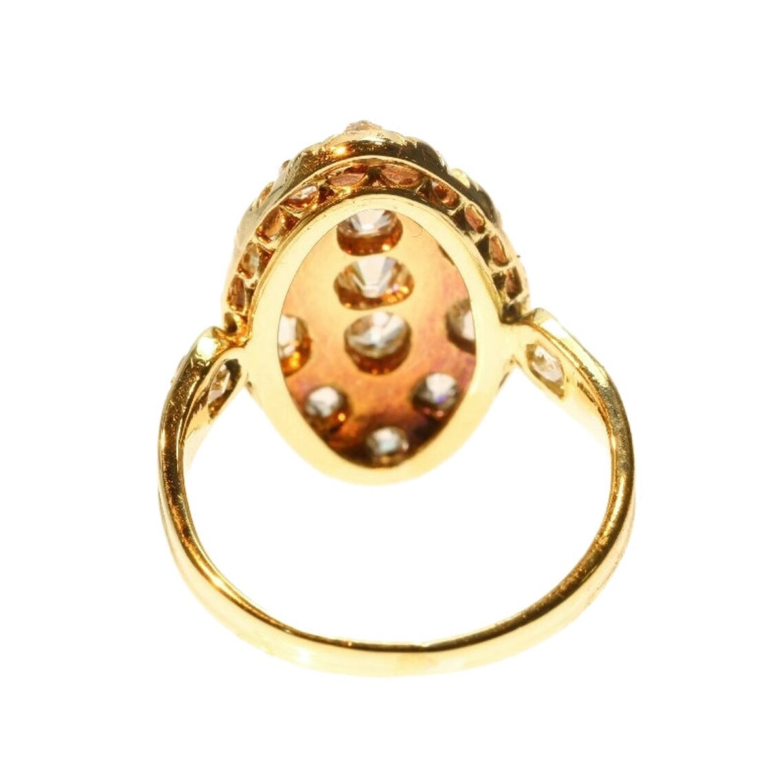 Mid 18th Century Antique Baroque/rococo Ring With Old Mine Cut - Etsy