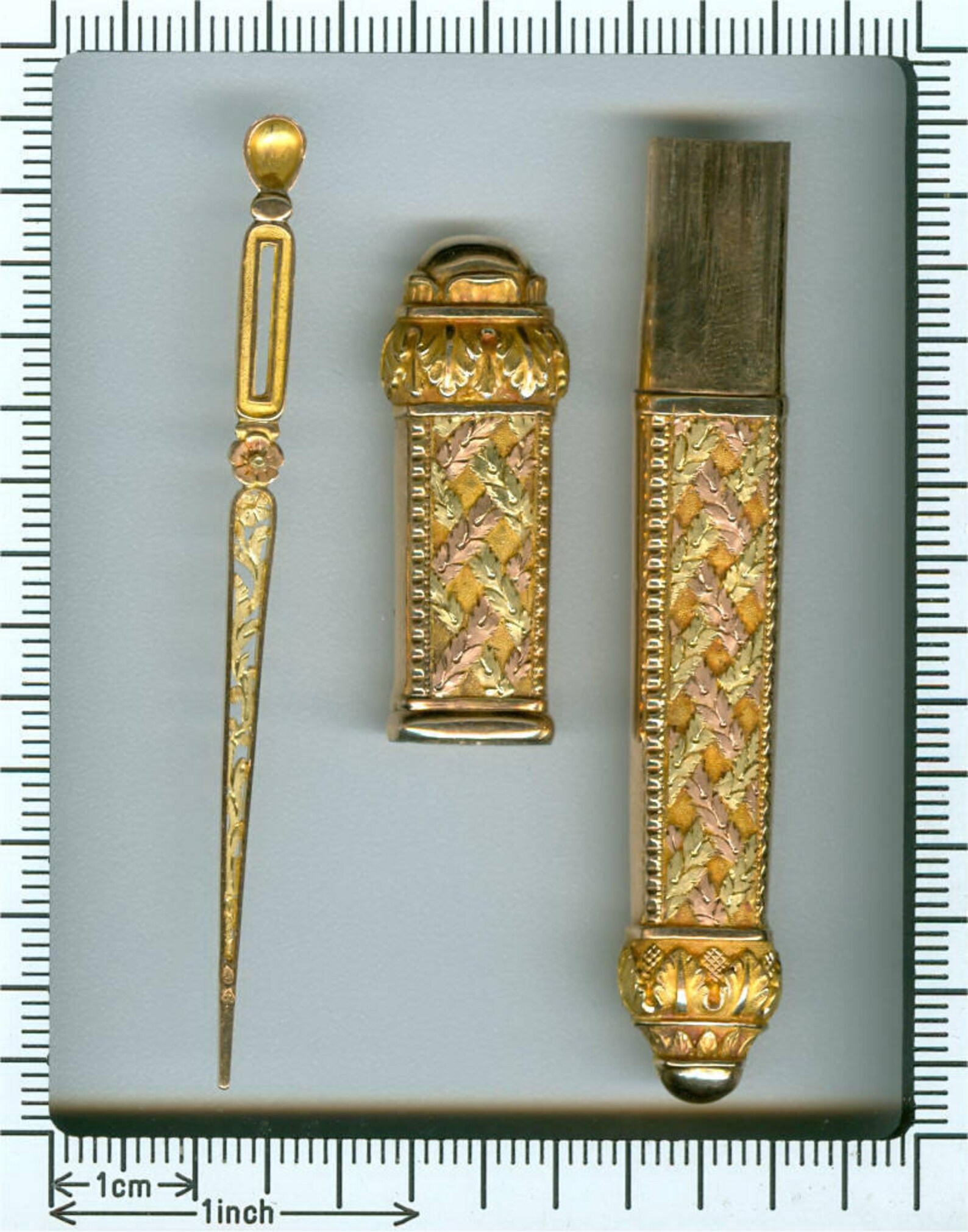 Impressive 18K Gold French Pre-victorian Needle Case With - Etsy