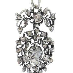 Antique Rococo Flemish Diamond Heart Pendant, 1700s - Etsy
