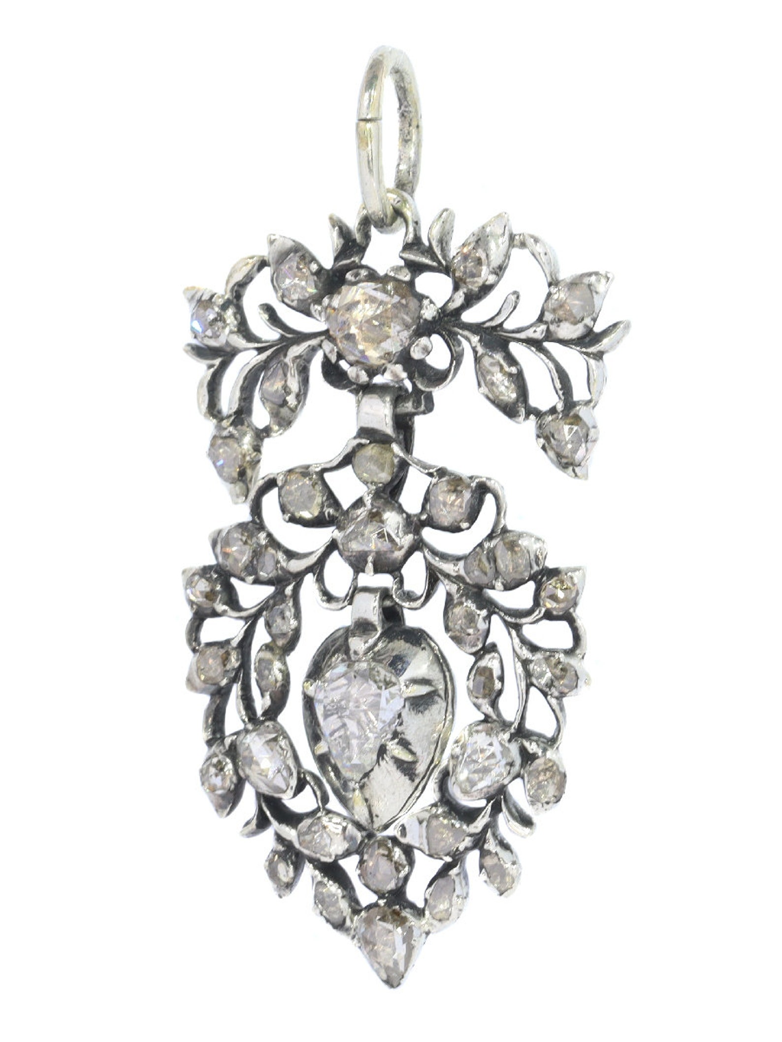 Antique Rococo Flemish Diamond Heart Pendant 1700s - Etsy