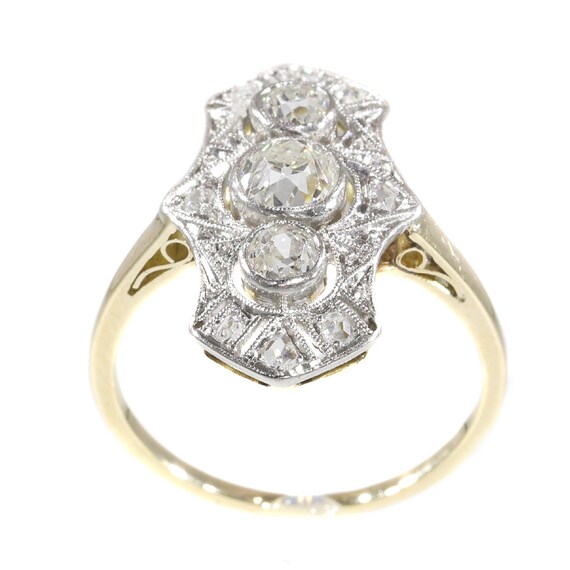 Original Vintage Belle Epoque Diamond Engagement Ring… - Gem
