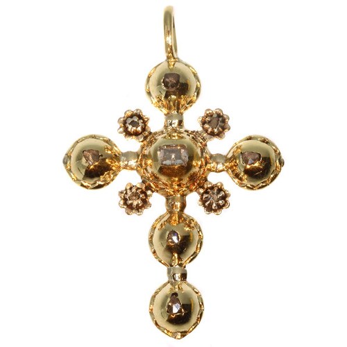 17th Century Gold and Diamond Baroque Cross Pendant 1650s - Etsy