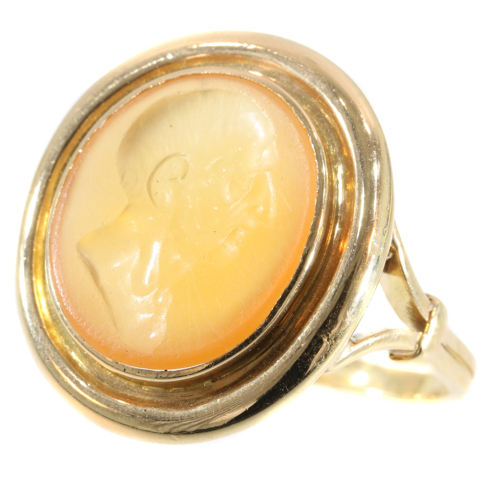 Early Victorian Antique Intaglio Gold Gents Ring, 1820s - FREE Resizing ...