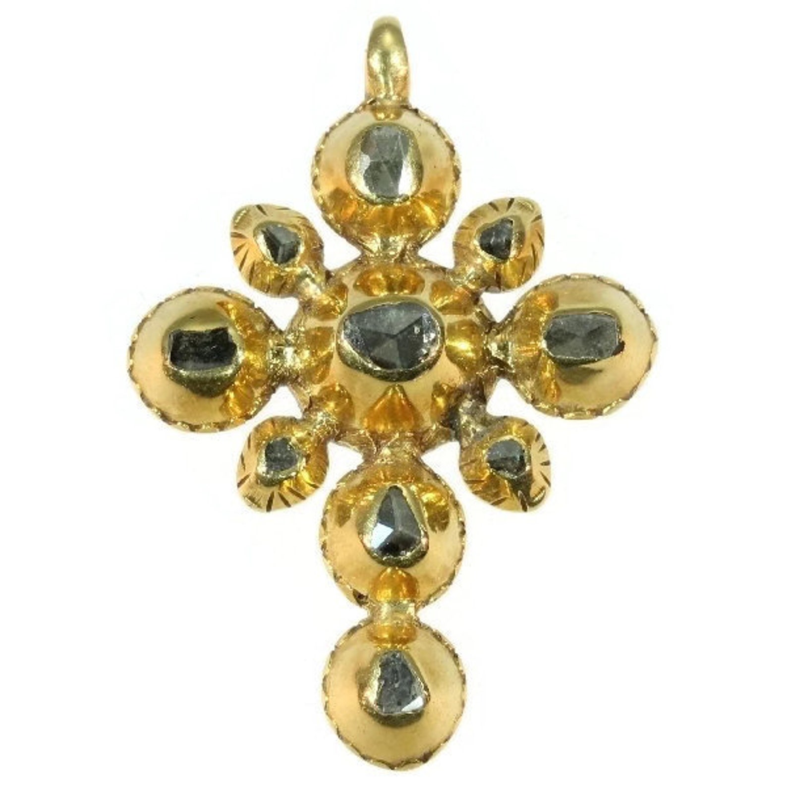 Yellow Gold 18th Century Georgian Cross With Diamonds 1790s - Etsy