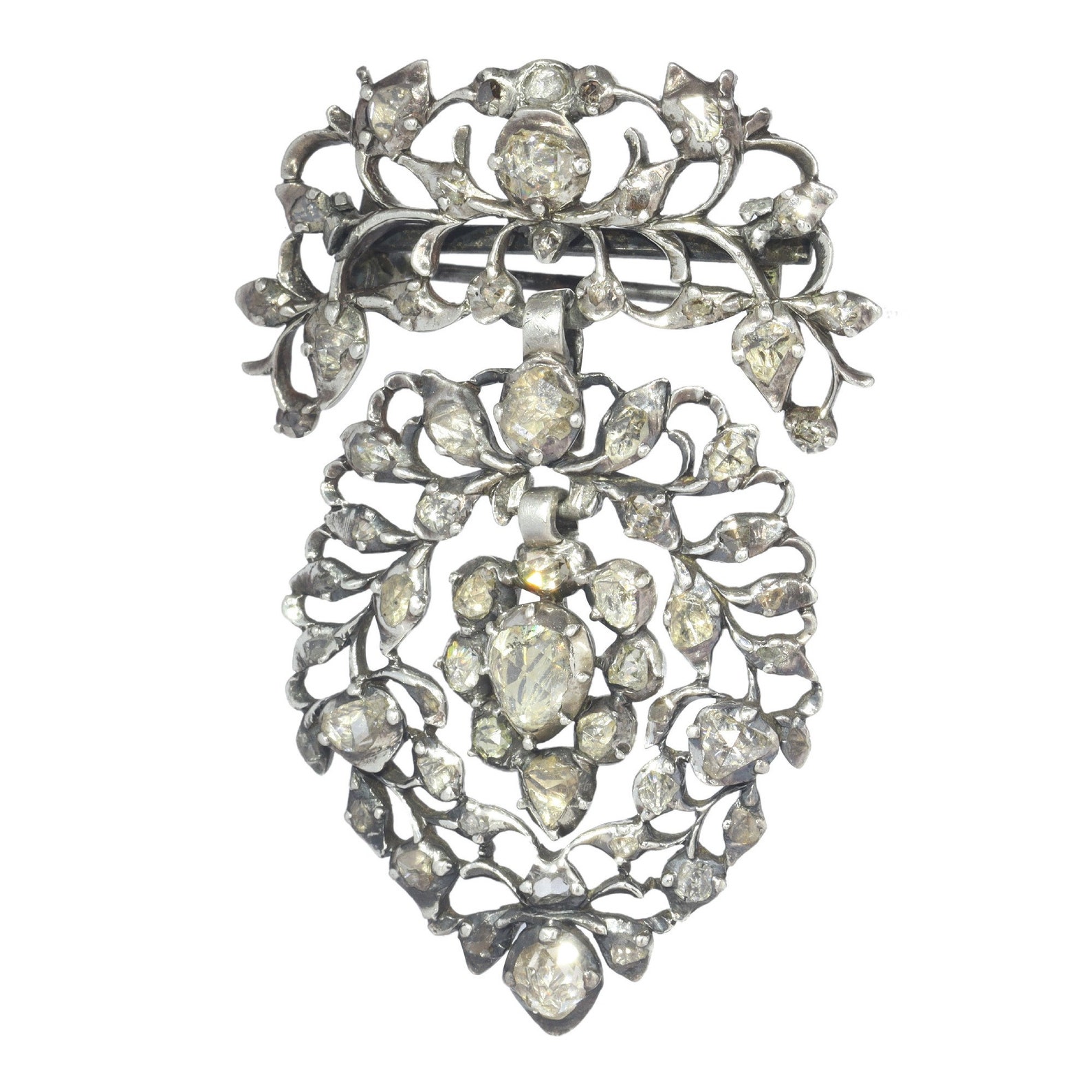 Antique 18th Century Diamond Set Flemish Heart Brooch - Etsy