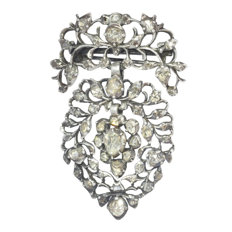 Antique 18th Century Diamond Set Flemish Heart Brooch - Etsy