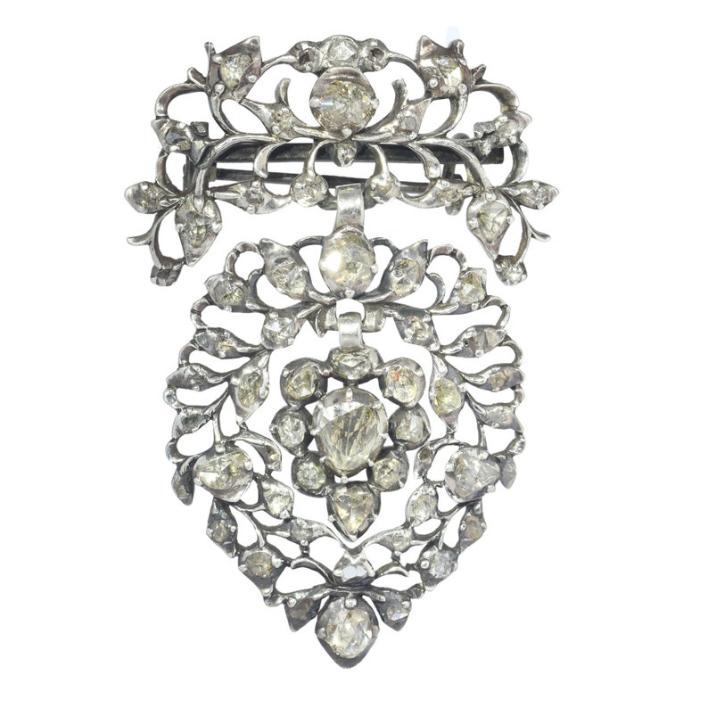 Antique 18th Century Diamond Set Flemish Heart Brooch - Etsy
