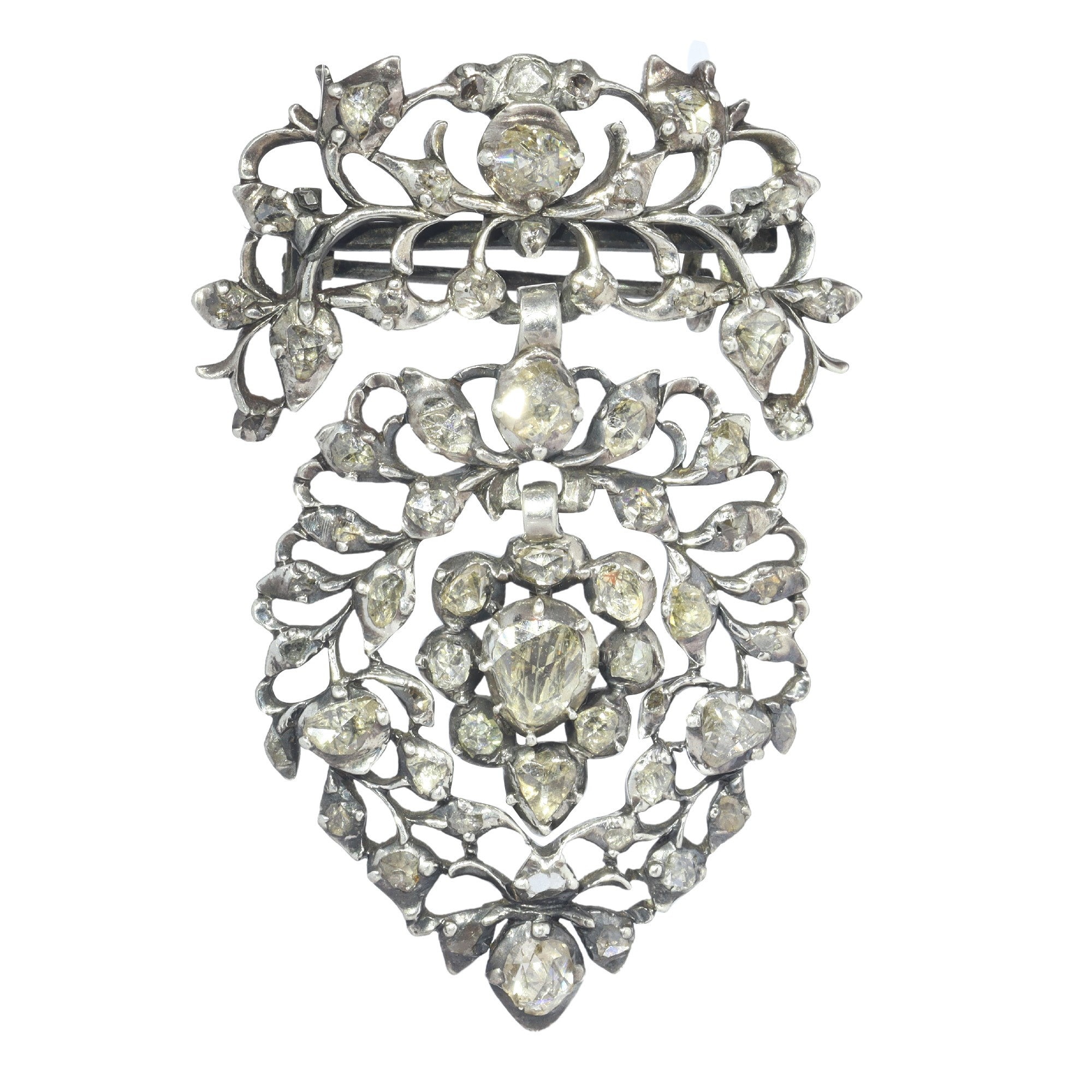 Antique 18th Century Diamond Set Flemish Heart Brooch - Etsy