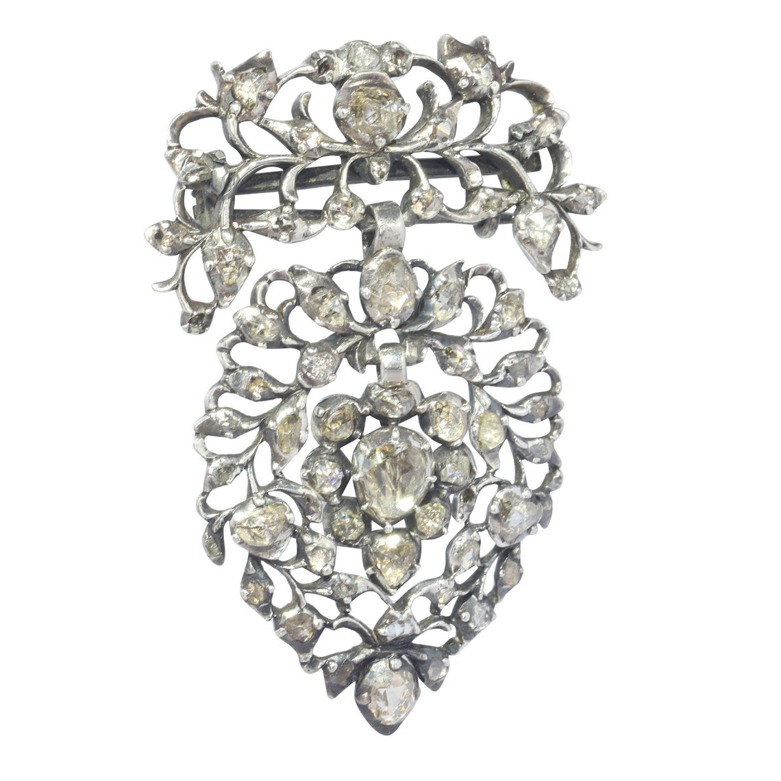 Antique 18th Century Diamond Set Flemish Heart Brooch - Etsy