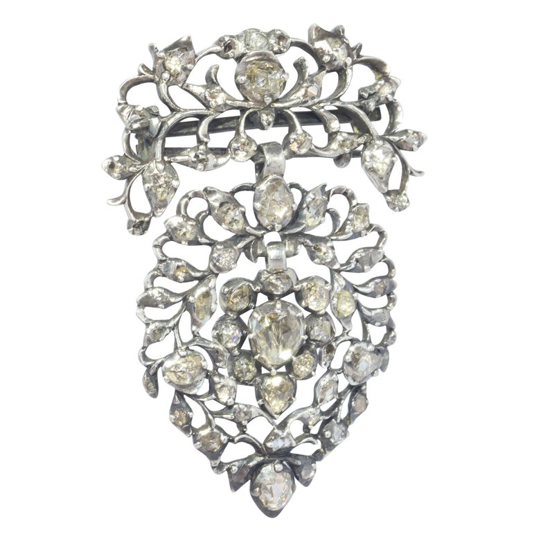 Antique 18th Century Diamond Set Flemish Heart Brooch - Etsy