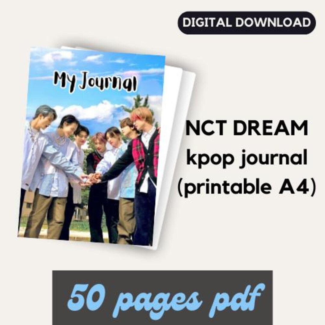 NCT DREAM Cute Journal Printable Digital File - Instant Downlod! - Etsy