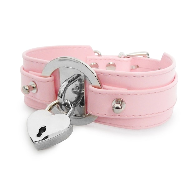 Pink Bondage Collar - Etsy