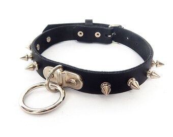 Spiked collar | Etsy