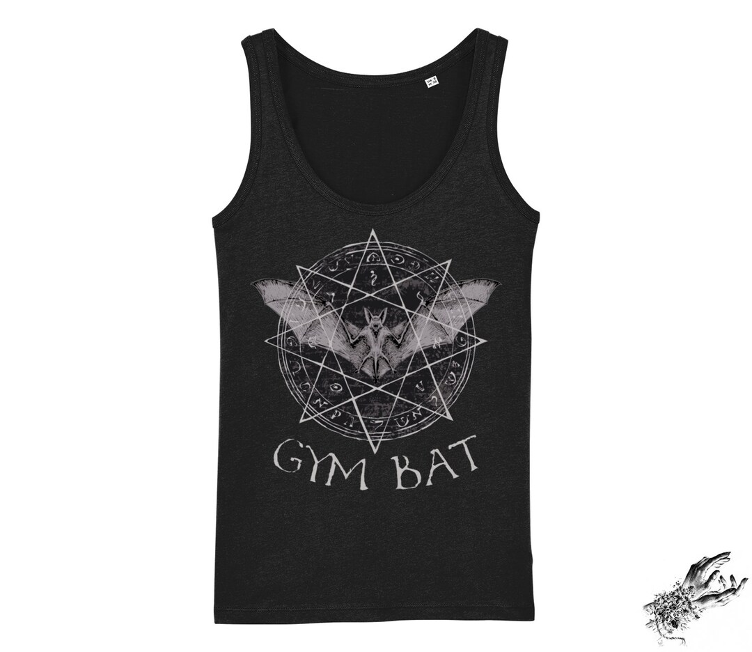 Black Gym Bat Tank Top: Unisex Gothic Workout Top - Etsy UK