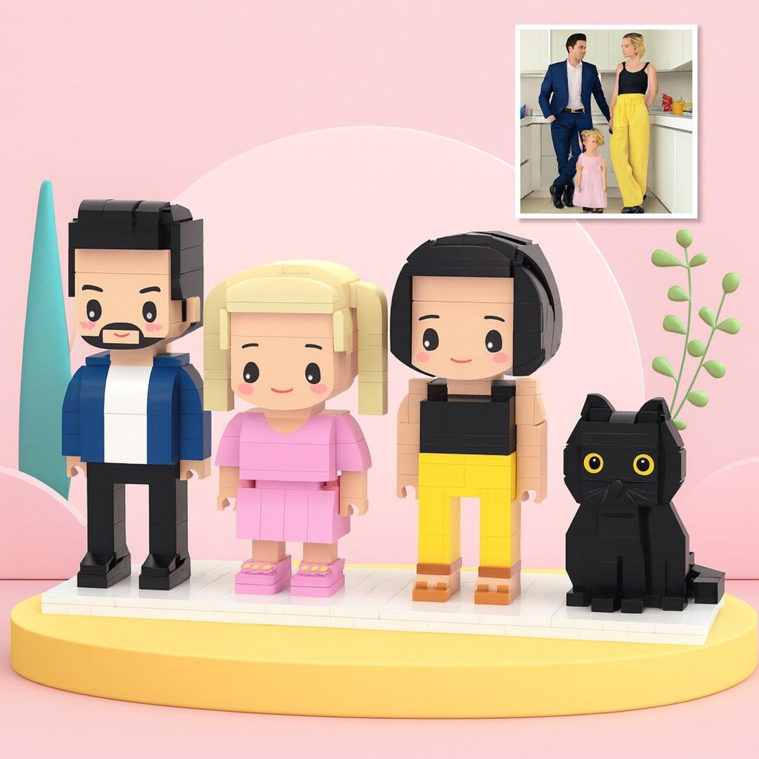 Custom Mini Brick Figures - Personalized Building Block Keepsakes - Etsy