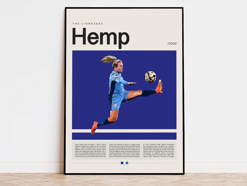 Lauren Hemp Poster, Football Poster, Soccer Poster Sports Poster ...