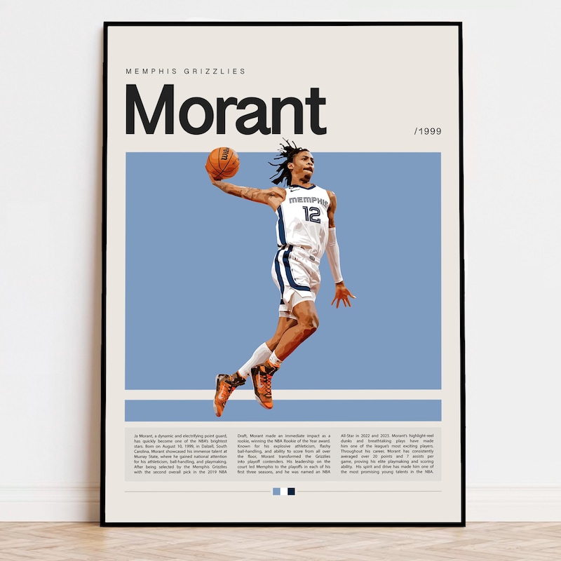 Morant Basketball Poster - Etsy