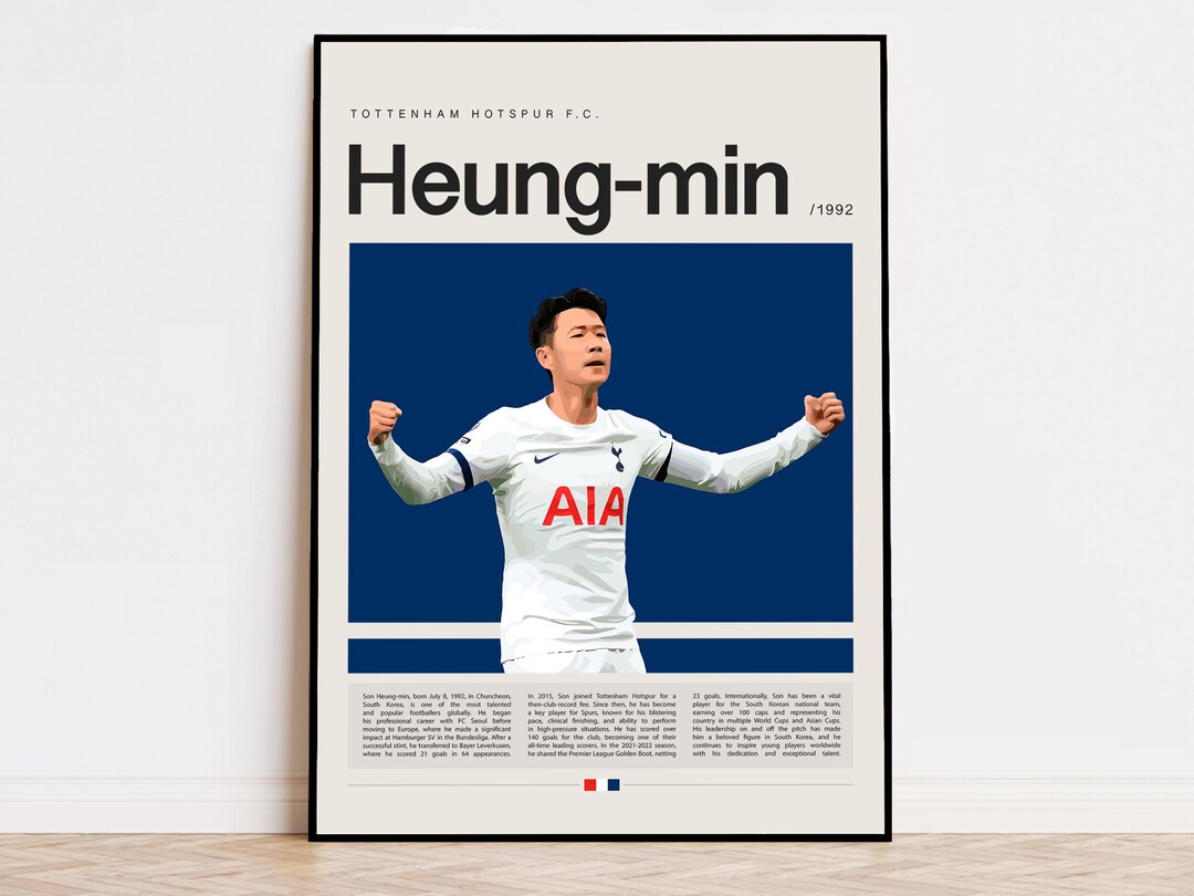 Son Heung-min Poster, Football Poster, Soccer Poster Sports Poster ...