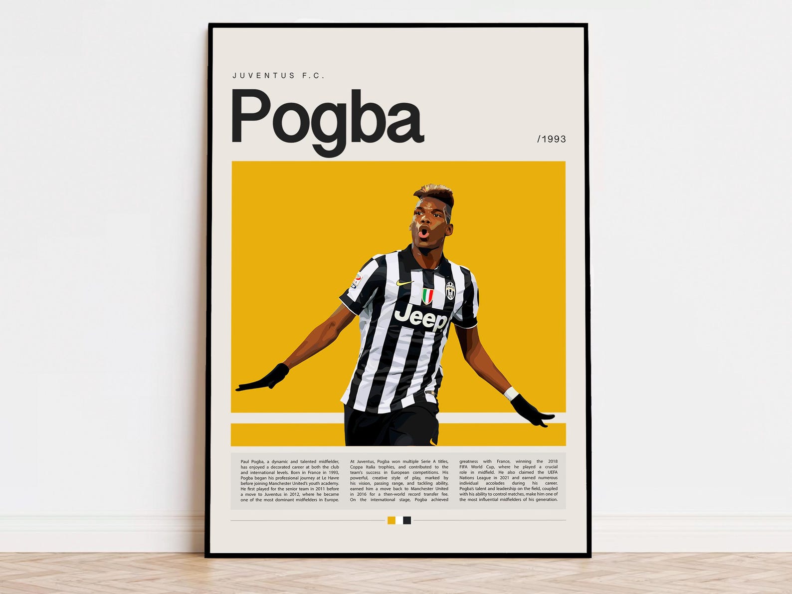 Paul Pogba Poster, Football Poster, Soccer Poster Sports Poster, Modern ...