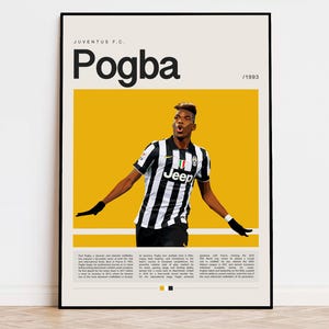 Paul Pogba Poster, Football Poster, Soccer Poster Sports Poster, Modern ...