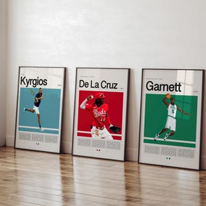 Custom Sports Poster, Custom Athlete Poster Sports Poster, Modern ...