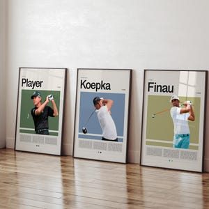 Rory Mcilroy Poster, Golf Poster, Gift for Golfer, Sports Poster ...