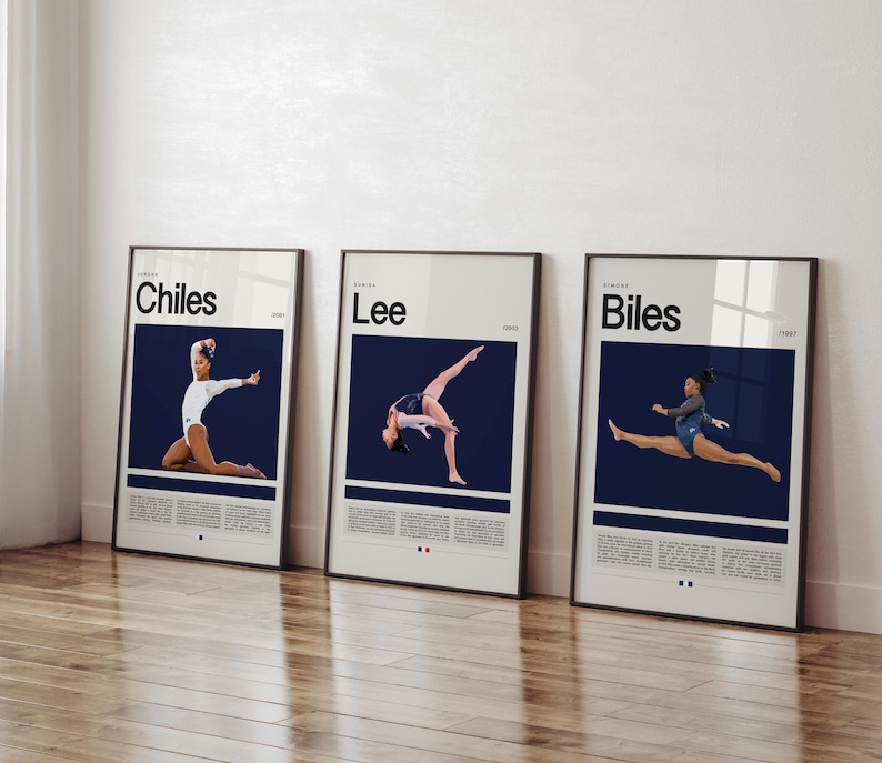 Simone Biles Poster, Gymnastics Poster, Sports Poster, Modern Sports ...