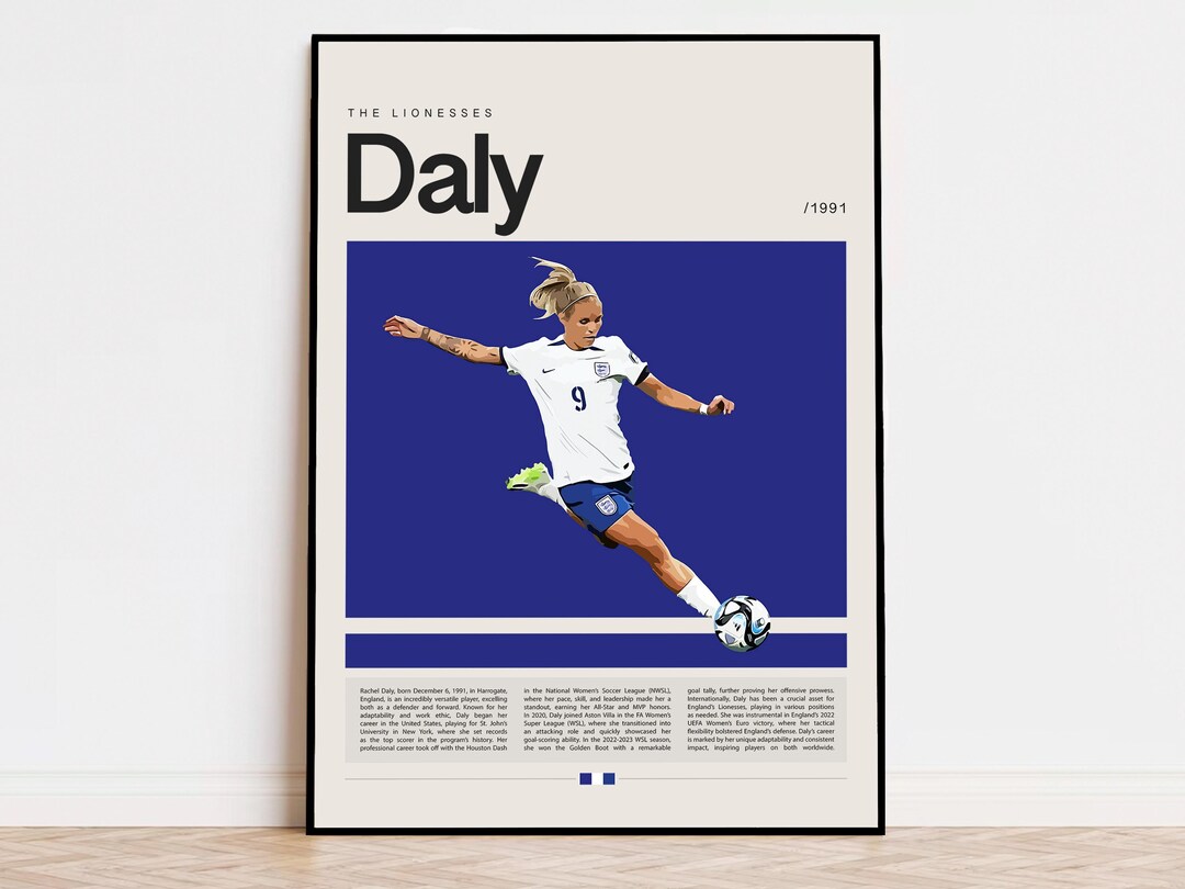 Rachel Daly Poster, Football Poster, Soccer Poster Sports Poster ...
