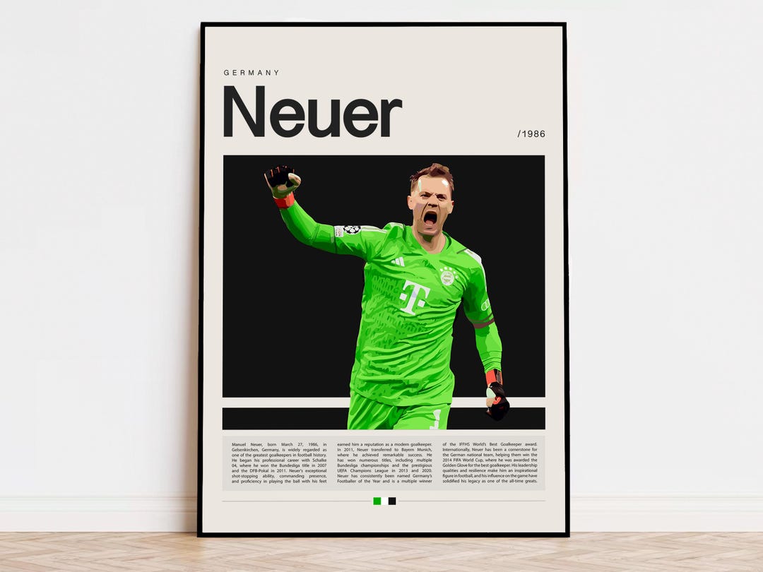 Manuel Neuer Poster, Football Poster, Soccer Poster Sports Poster ...