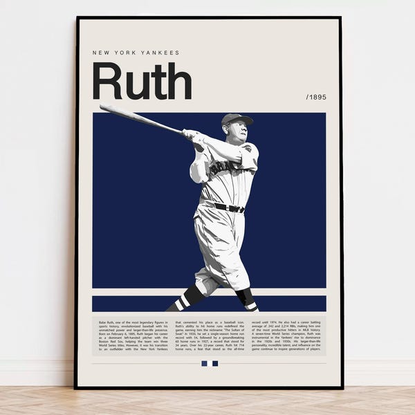 Babe Ruth - Etsy