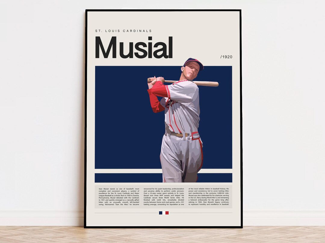 Stan Musial Poster, Baseball Poster, Boston Red Sox, Sports Poster ...