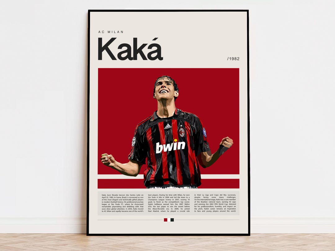 Kaká Poster, Football Poster, Soccer Poster Sports Poster, Modern ...