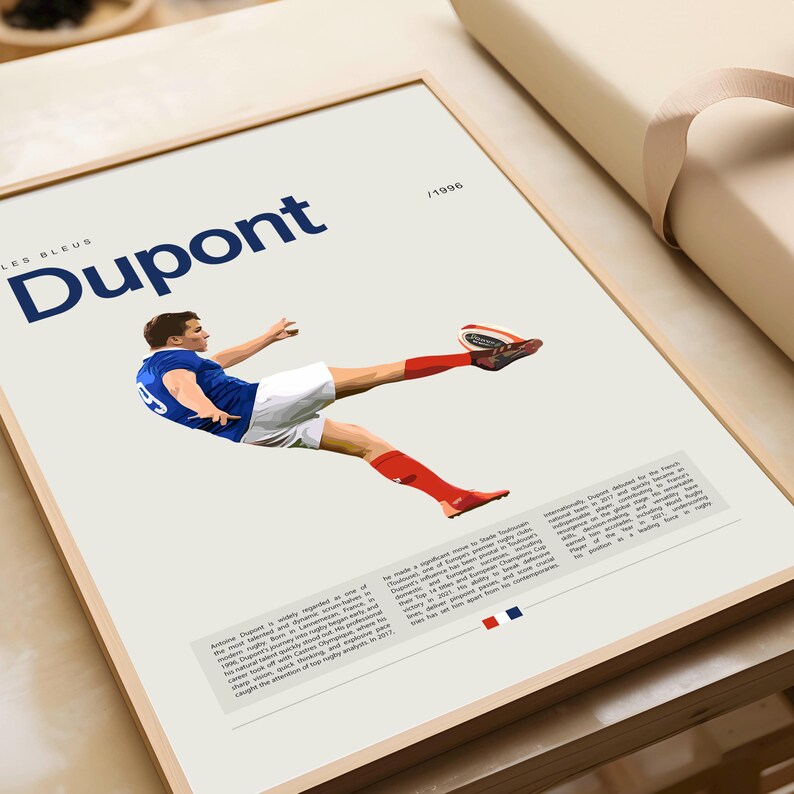 Antoine Dupont Poster, Rugby Poster, Sports Poster, Modern Sports Art ...