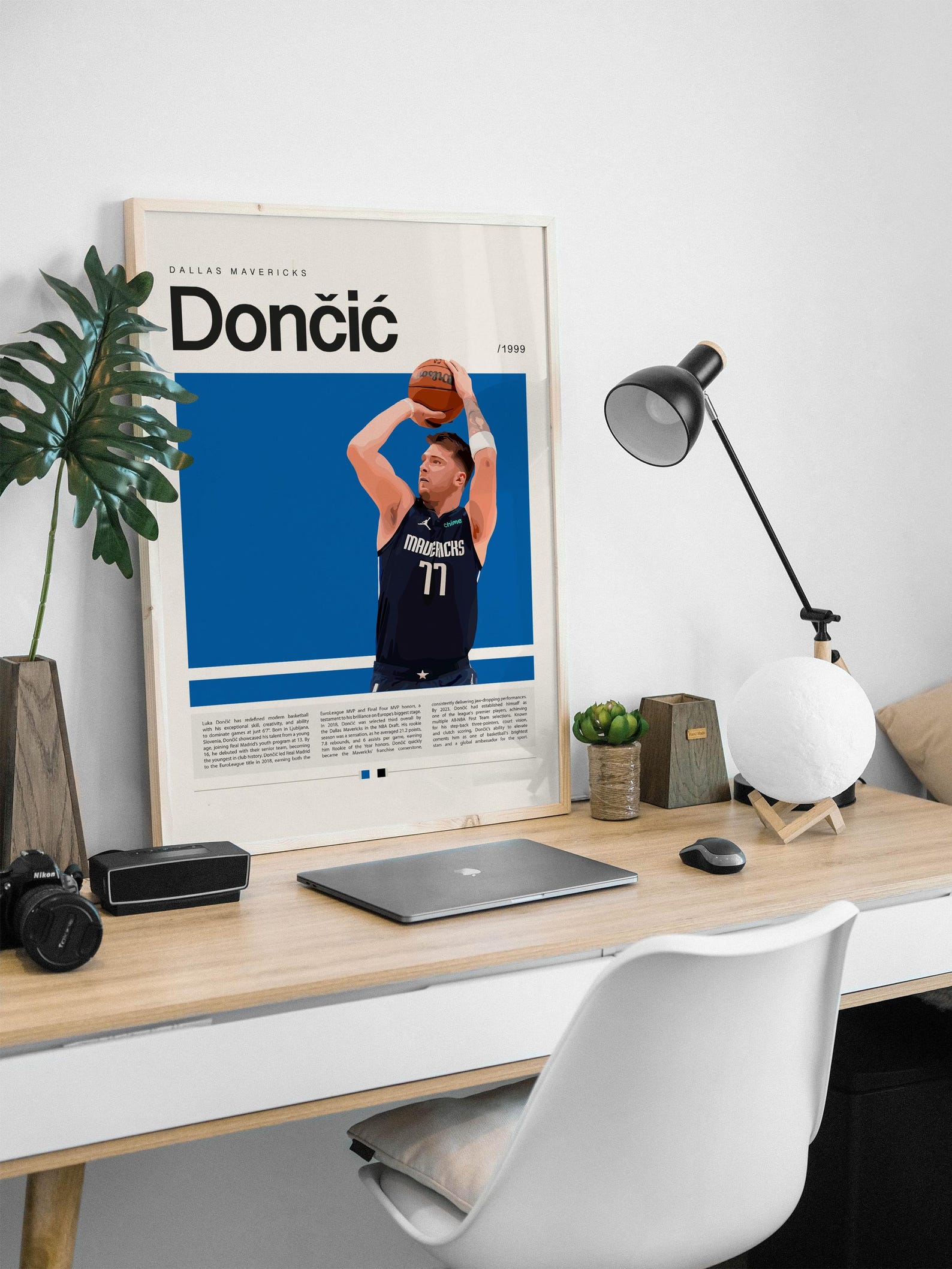 Luka Dončić Poster, Golden State Warriors, NBA Poster, Sports Poster ...