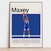 Tyrese Maxey Poster, NBA Poster, Sports Poster, Mid Century Modern, NBA ...