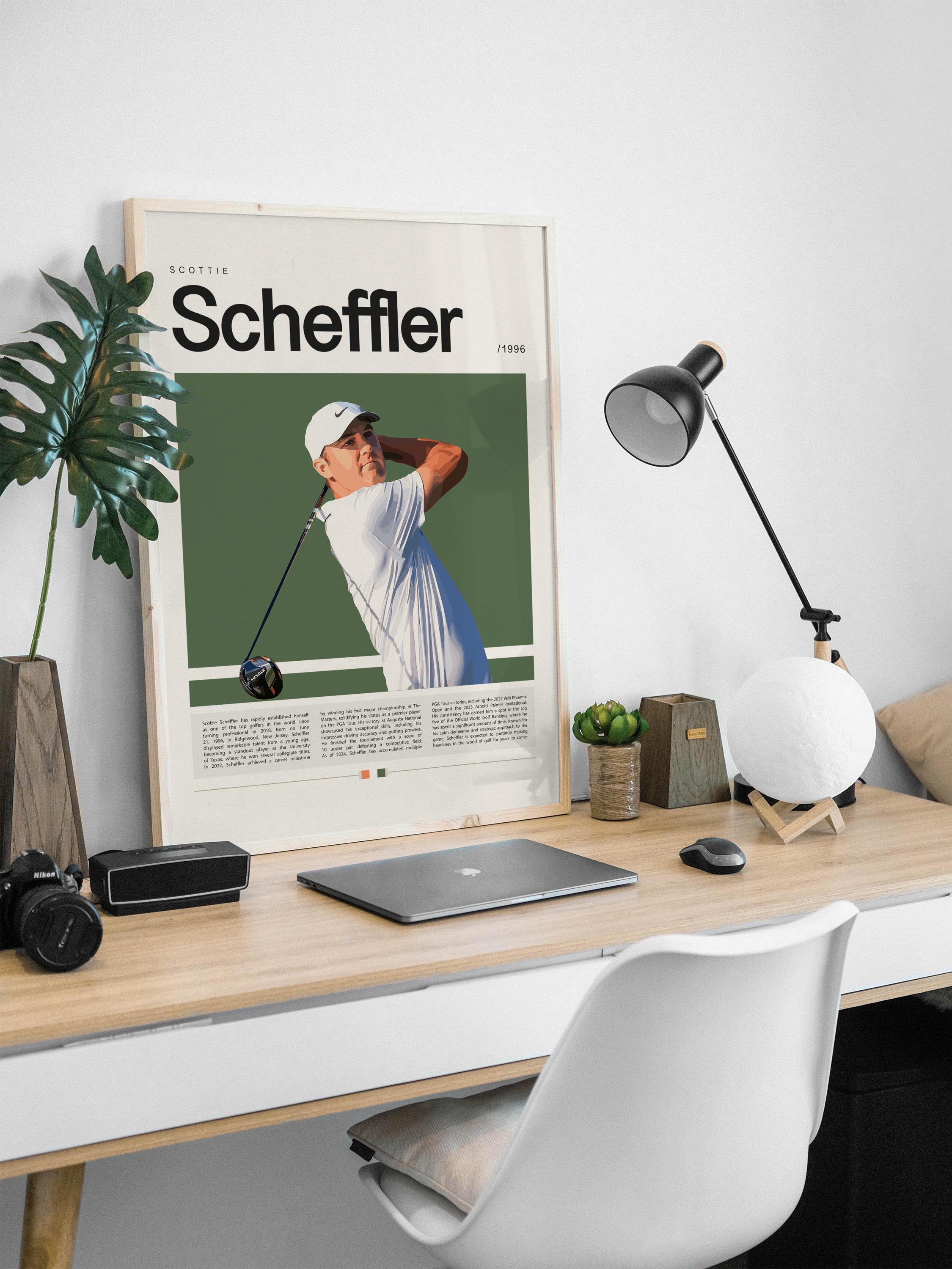 Scottie Scheffler Poster, Golf Poster, Gift for Golfer, Sports Poster ...
