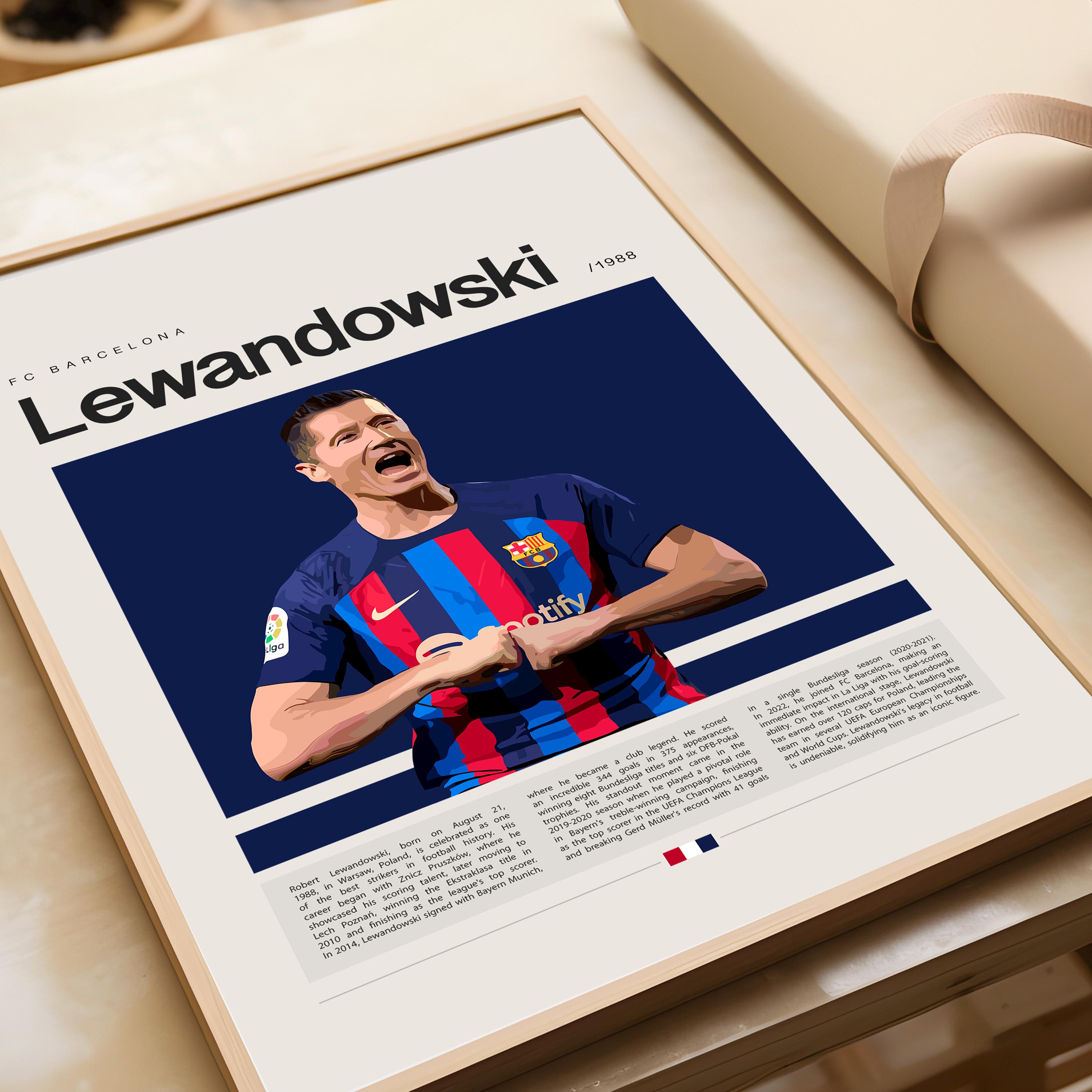 Robert Lewandowski Poster, Football Poster, Soccer Poster Sports Poster ...